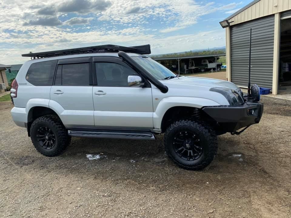 Toyota 120 Series Prado Short Entry 4" Snorkel With Seamless Weld ...